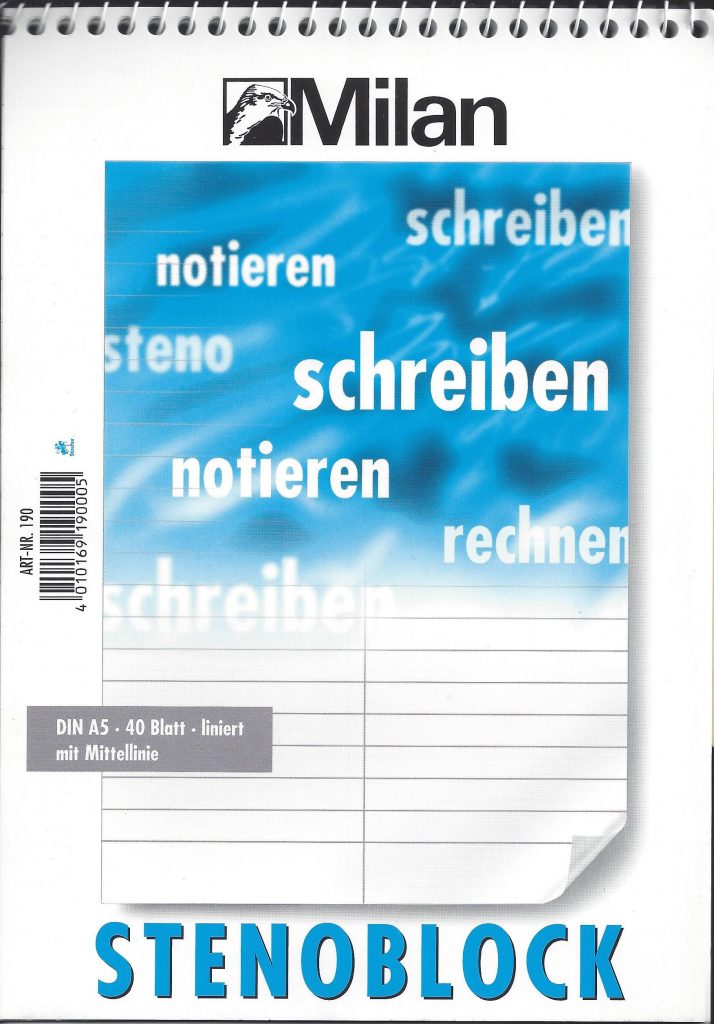 Die Utensilien des Stenografen – Stenografenverein 1897 Langen E. V.